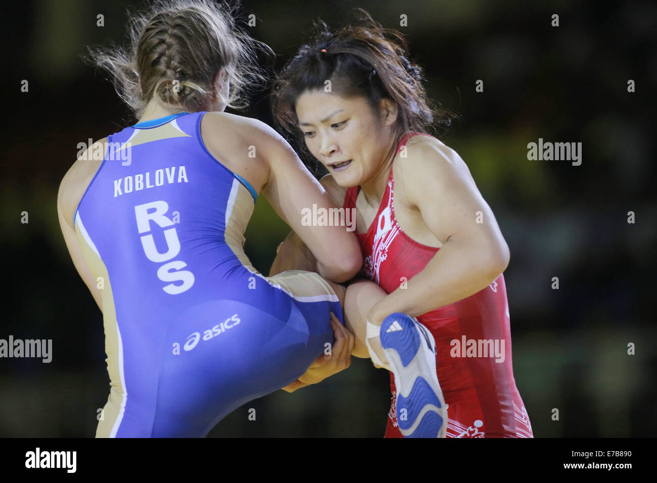 Toshkent, Uzbekistan. 11th Sep, 2014. Kaori Icho (JPN), Valeria Koblova ...