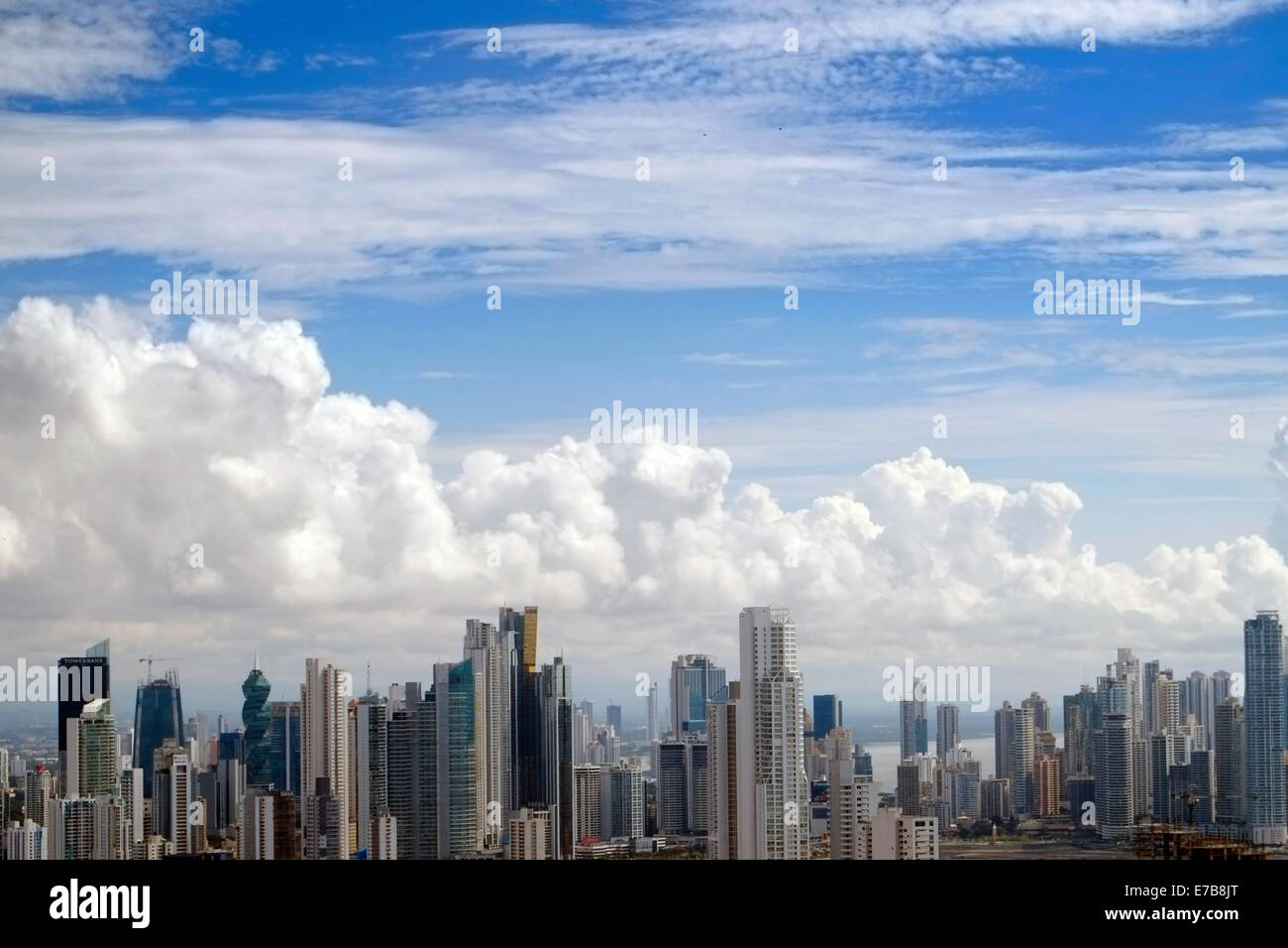 Panoramic view of Panama City capital of the Republic of Panama Stock ...