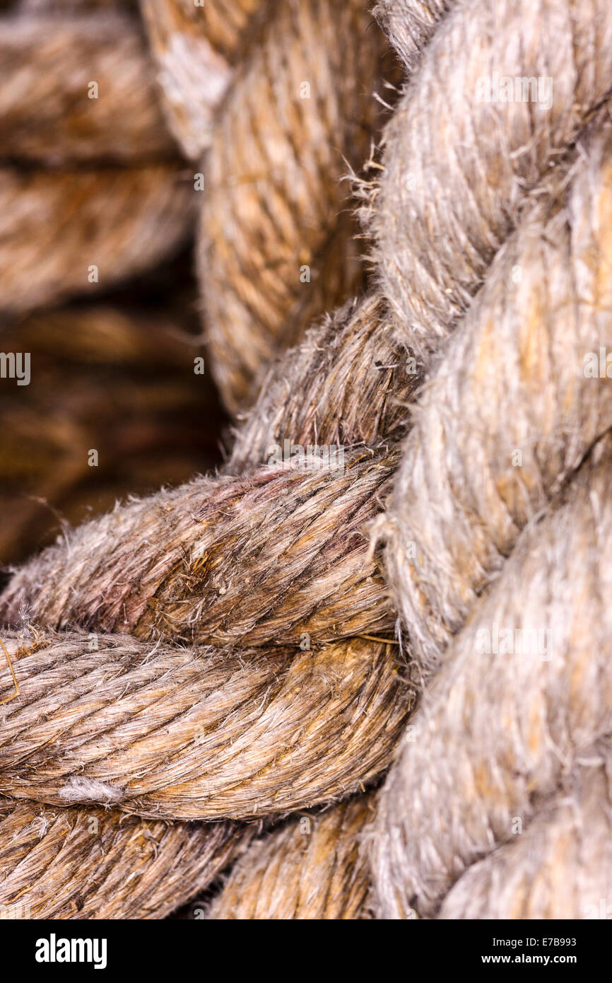 Close up of rope Stock Photo - Alamy