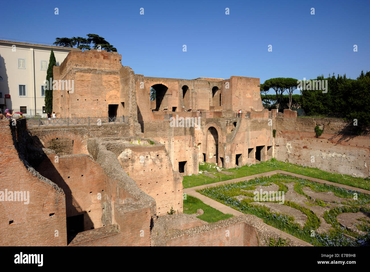 italy, rome, palatine hill, imperial palace, domus augustana Stock ...