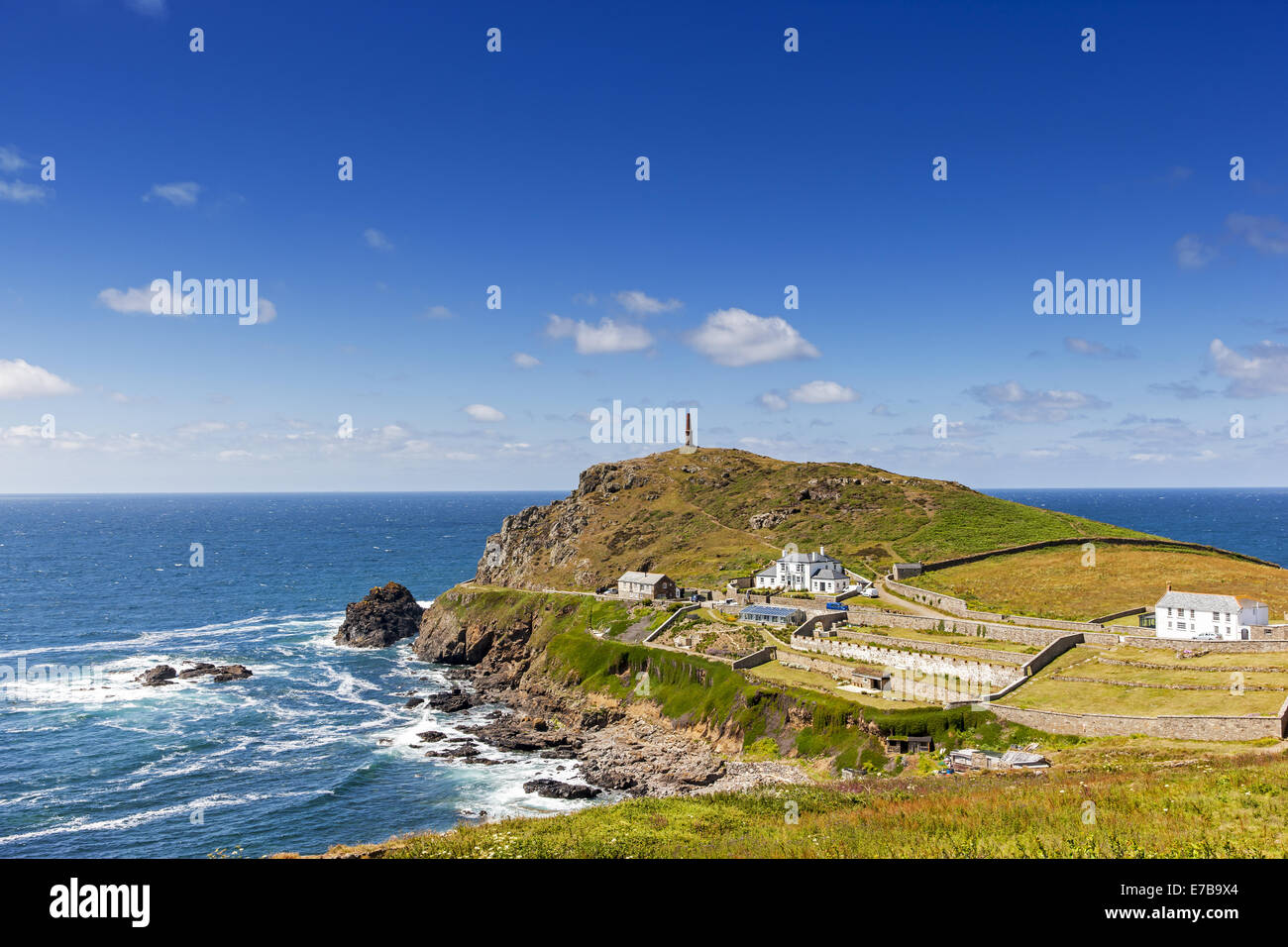 Cape Cornwall, End of Cornwall Stock Photo - Alamy
