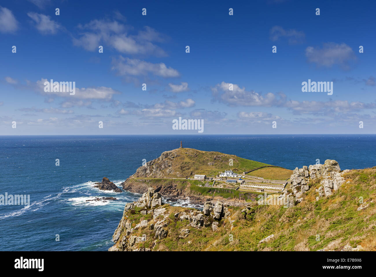 Cape Cornwall, End of Cornwall Stock Photo - Alamy