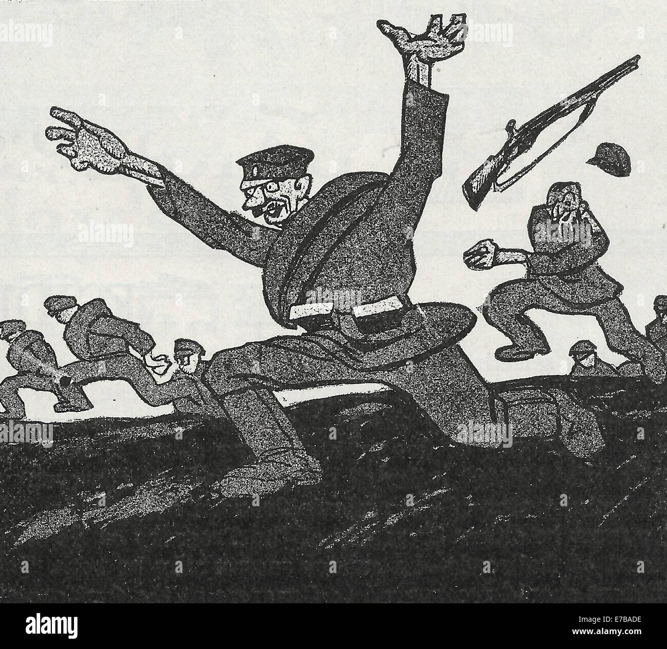 World War I Political Cartoon - The more they squabble about the land ...