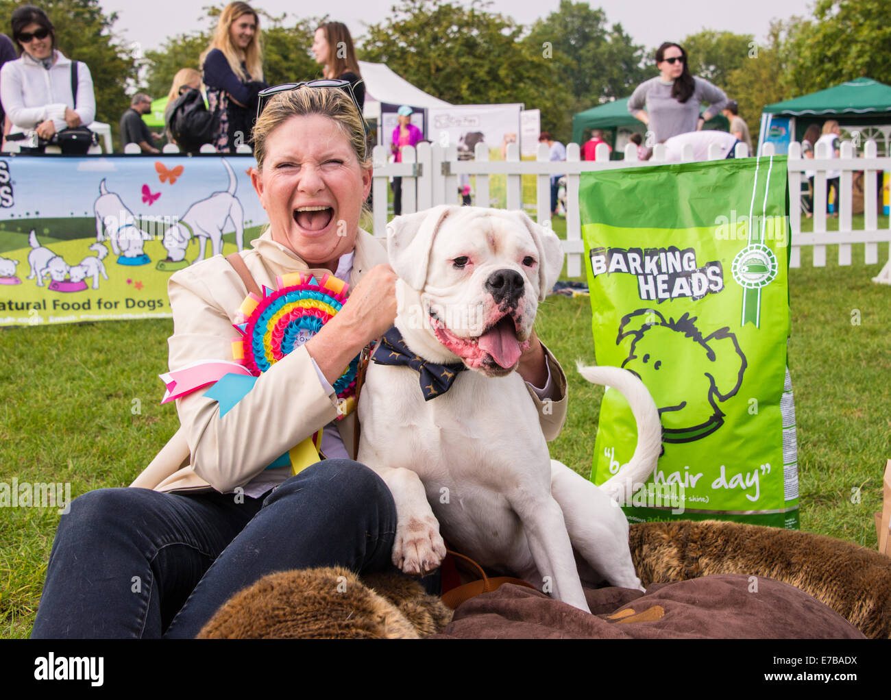 Best in Show: Champion Barney [Boxer] and Jasmine Sichel, with their ...