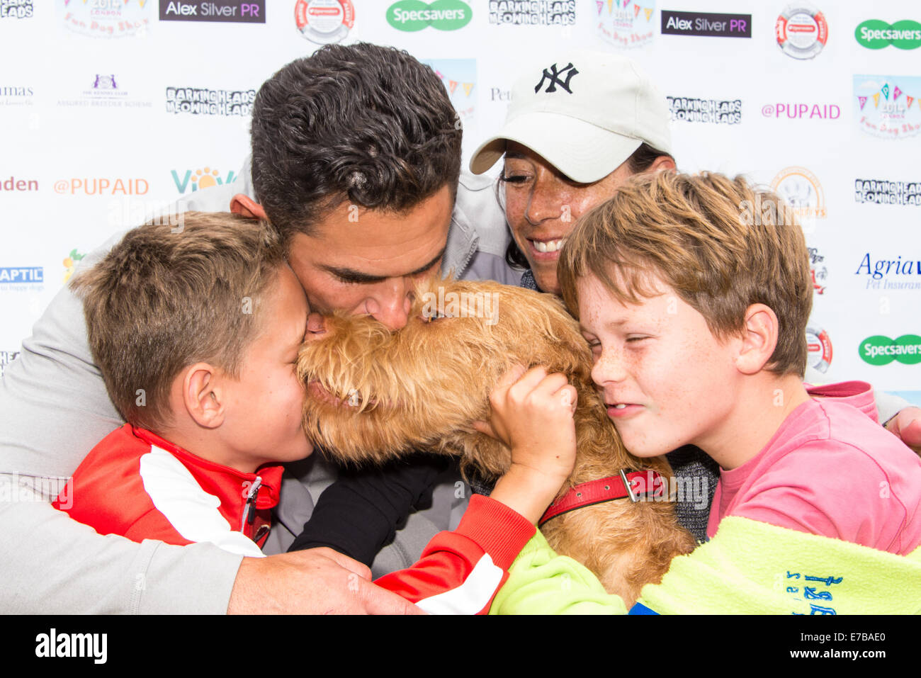 A happy Hilburn family with their winner in Best Pedigree Class ...