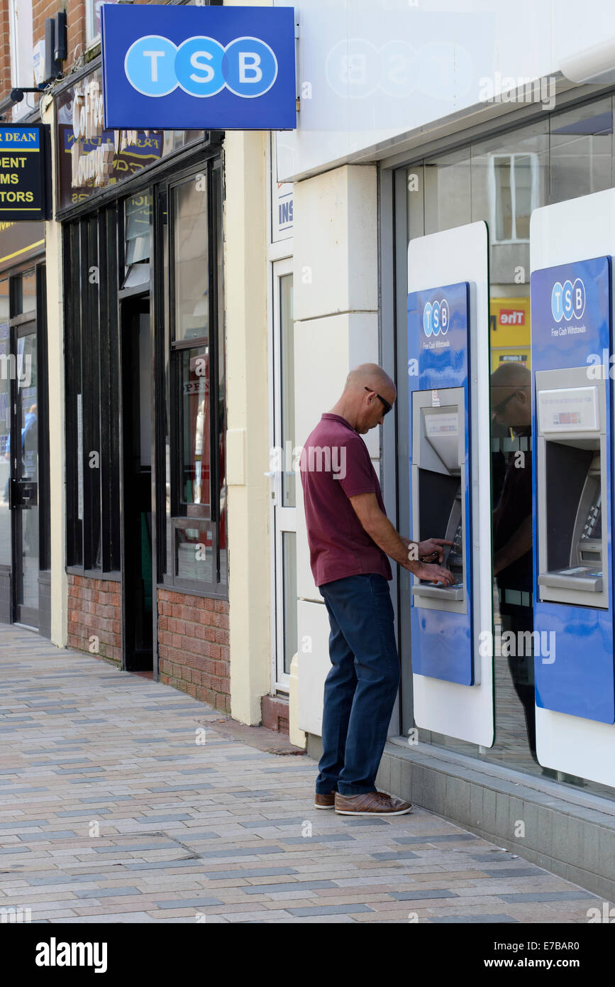 Person At Atm Machine