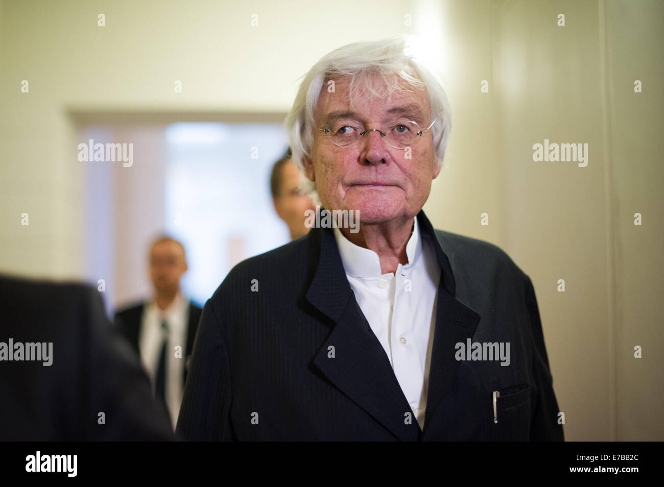 Berlin, Germany. 12th Sep, 2014. Architect Meinhard von Gerkan arrives ...