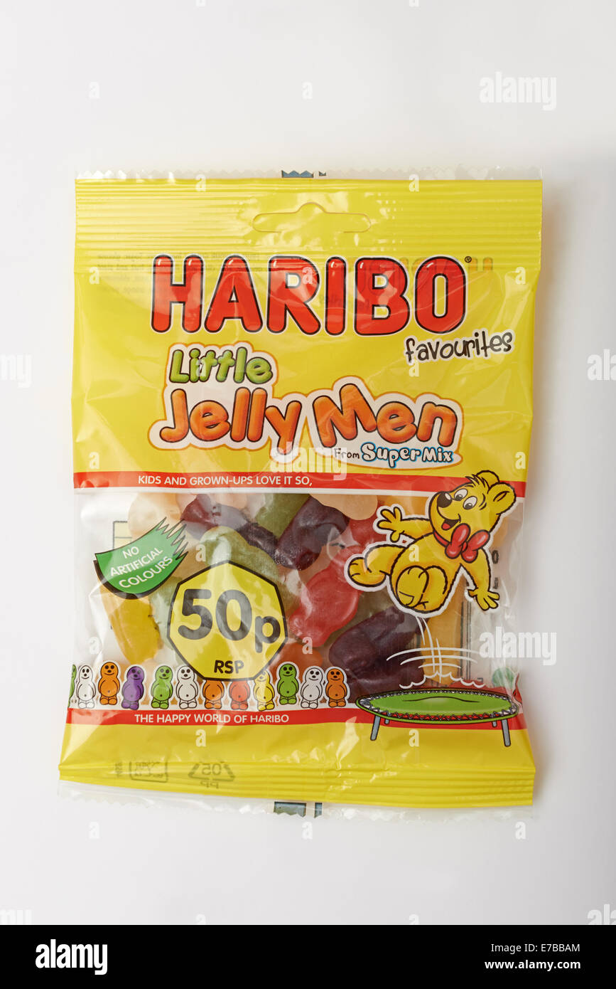 Haribo little jelly men sweets Stock Photo - Alamy
