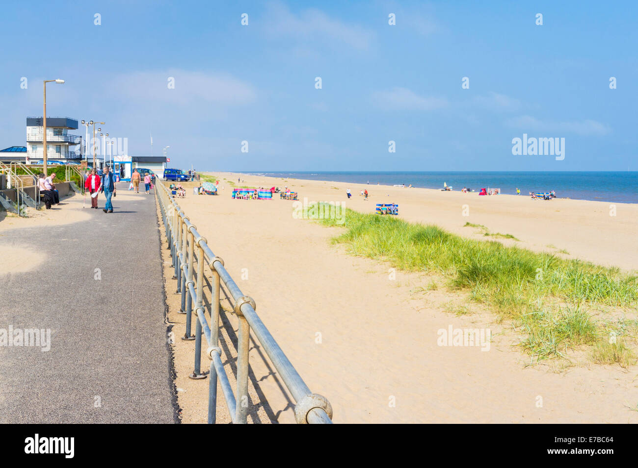 Ingoldmells Seafront and Beach East Lindsay Lincolnshire England UK GB ...