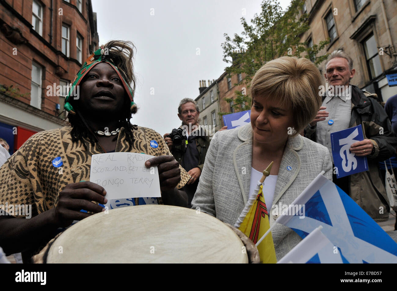 Stirling, Scotland, UK. 12th September 2014. Nicola Sturgeon, a ...