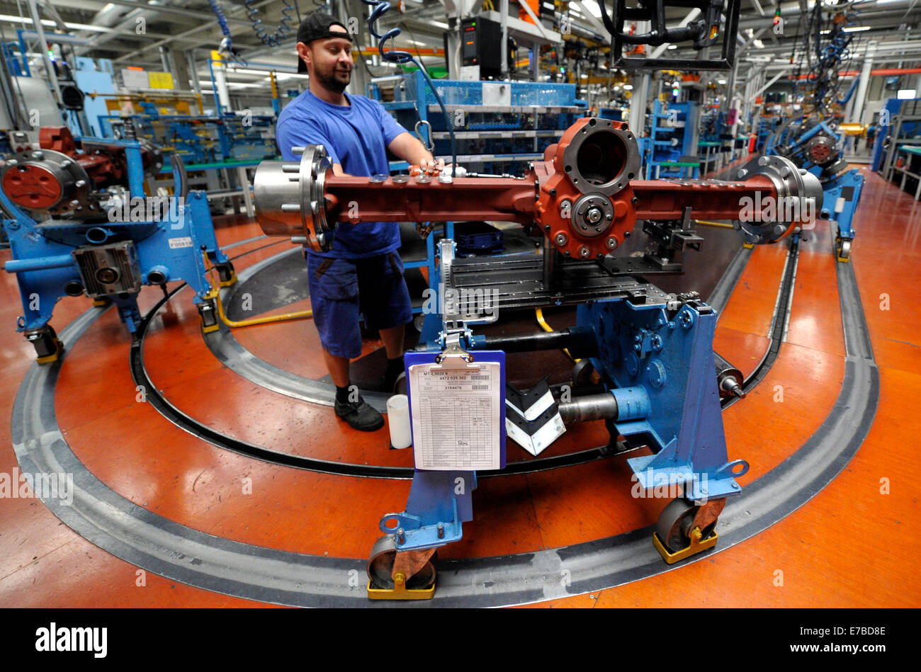 Production in the ZF Stankov company, manufacturer of axles and ...