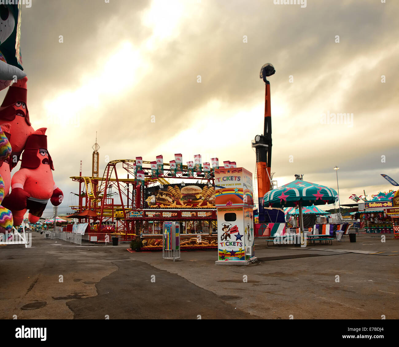 Midway carnival county fair amusement park family hi-res stock ...
