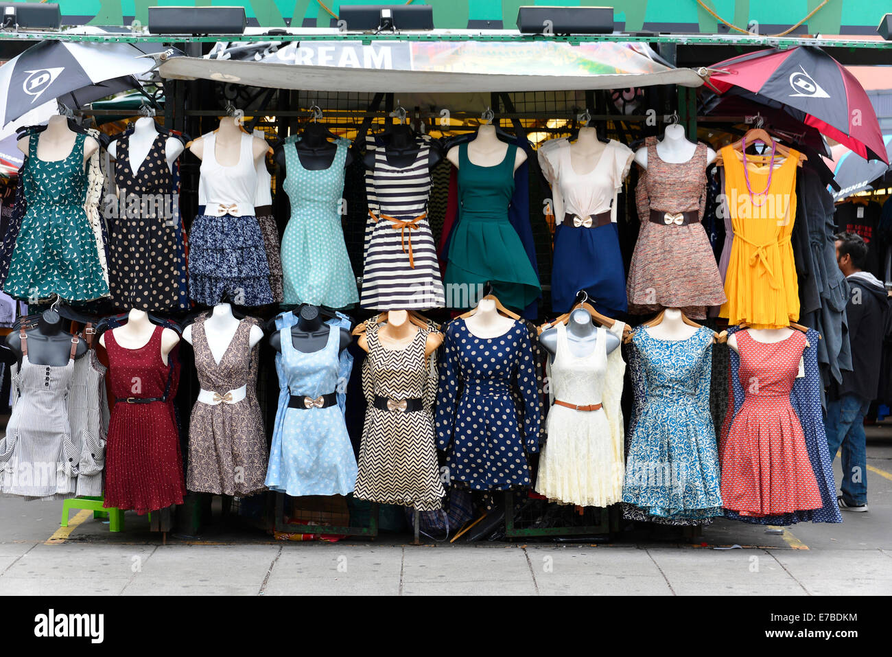 Market stall dresses hi-res stock photography and images - Alamy