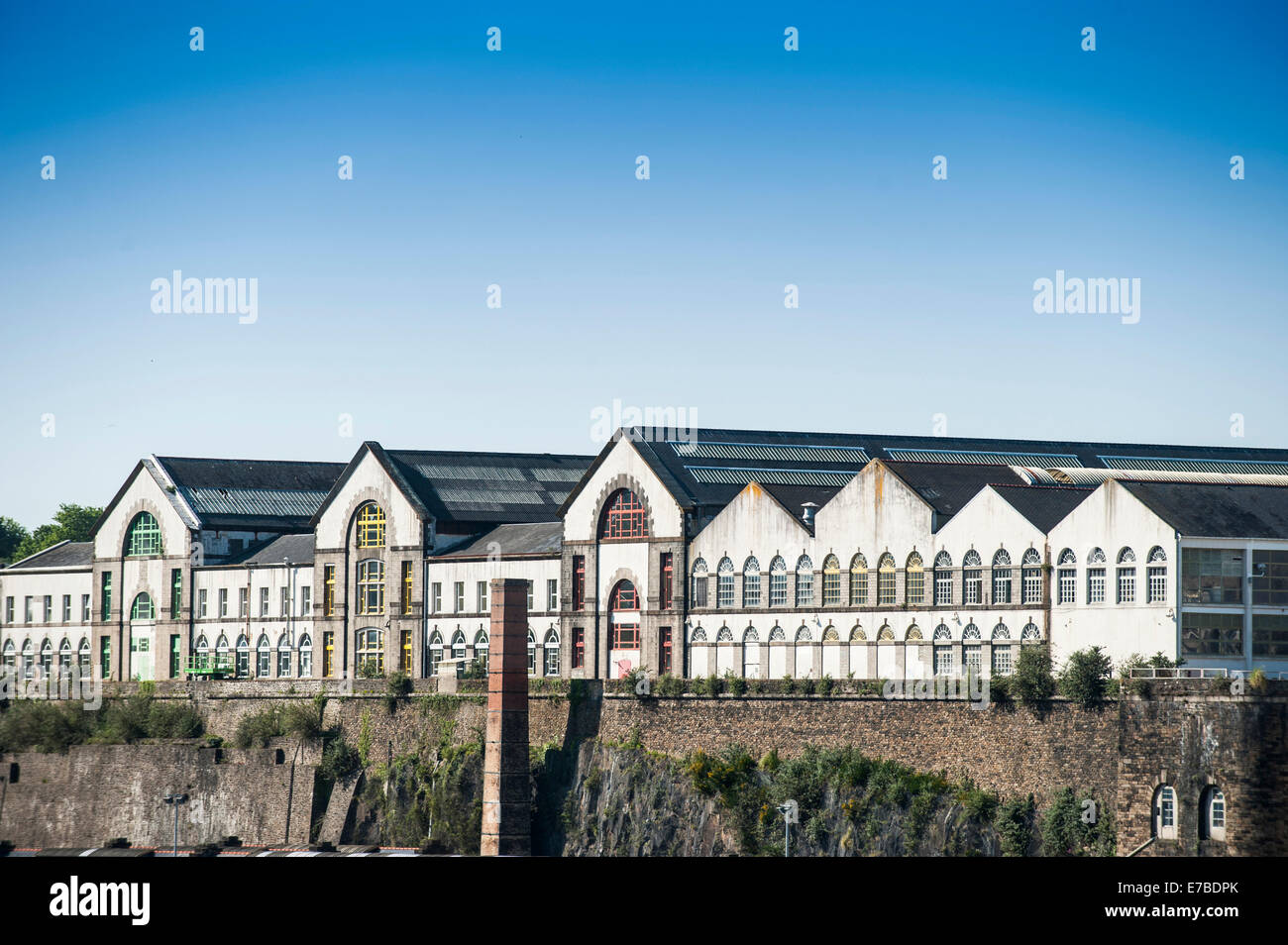 Factory buildings, Brest, Brittany, France Stock Photo - Alamy