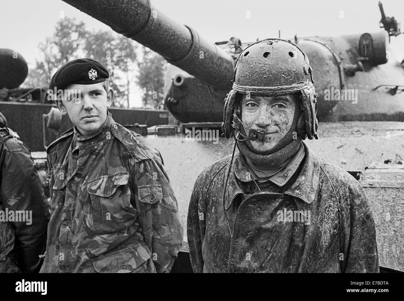 Italian army, Centauro armored brigade, Leopard tanks (1984 Stock Photo ...