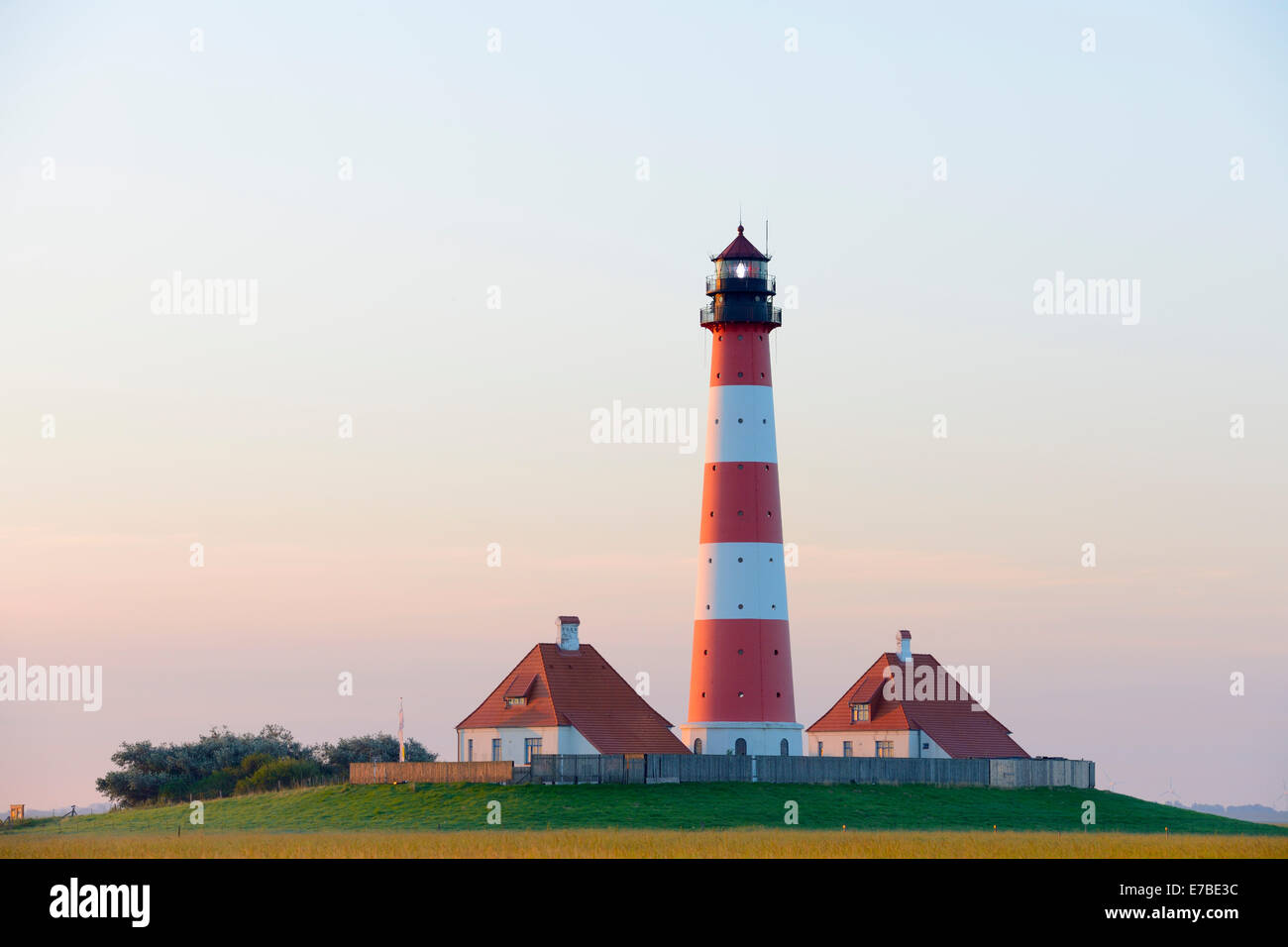 Westerheversand Lighthouse, Westerhever, Eiderstedt, North Frisia ...