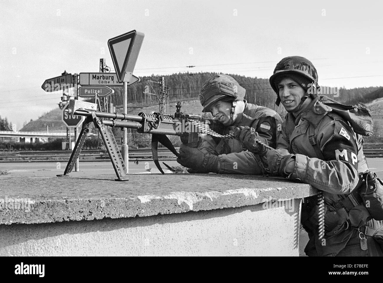 NATO exercises in Germany, US Army Military Police on patrol (January ...