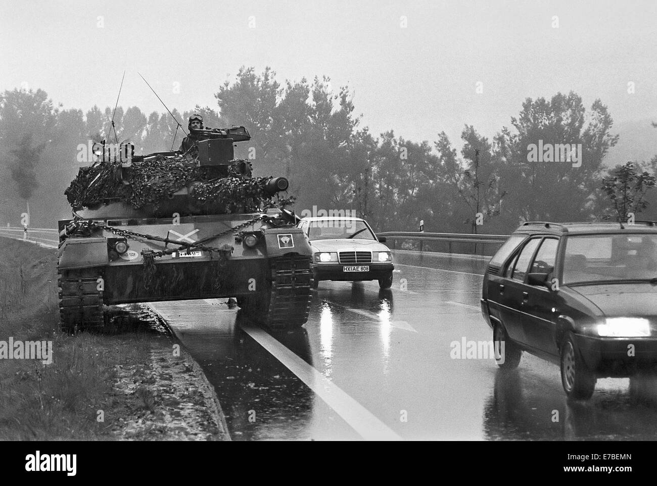 NATO exercises in Germany, Belgian army Leopard tank (September 1986 ...