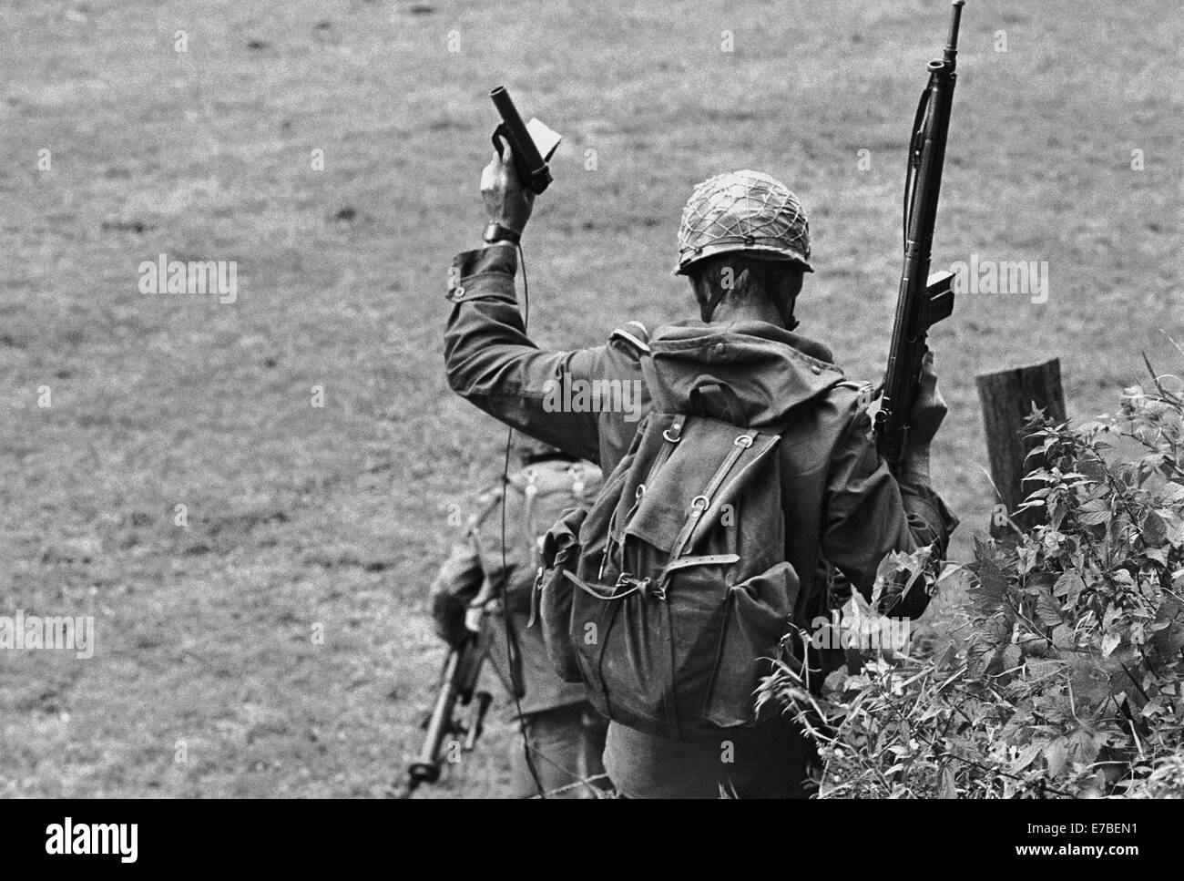 NATO exercises in Germany, German Army soldiers (September 1986 Stock ...