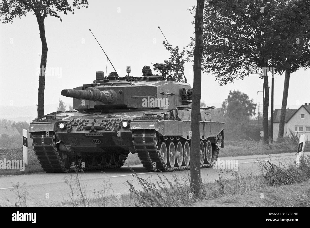 Leopard 2 And Tank Black and White Stock Photos & Images - Alamy