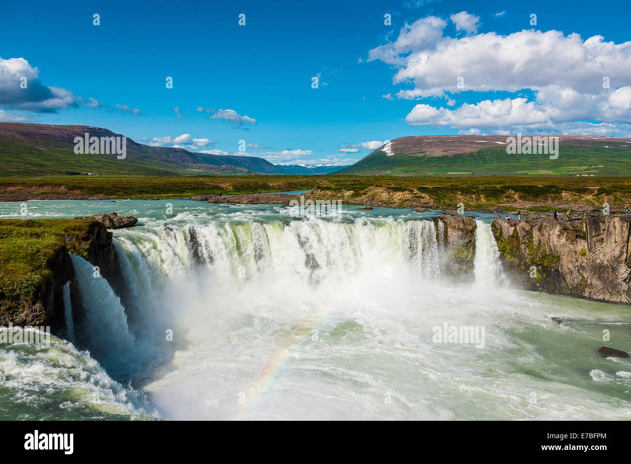 North Iceland Goðafoss Waterfall Stock Photo - Alamy