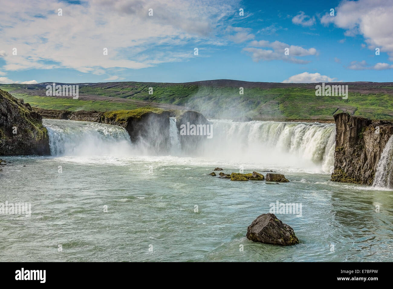 North Iceland Goðafoss Waterfall Stock Photo - Alamy
