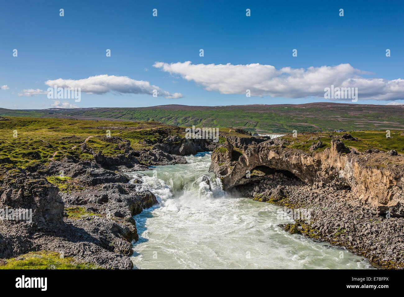 North Iceland Goðafoss Waterfall Stock Photo - Alamy