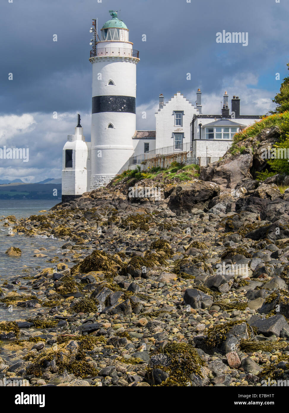 A lighthouse on the Firth of Clyde, Scotland Stock Photo - Alamy