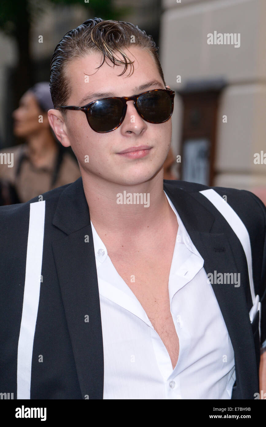 John Newman arrives at the GQ Men of the Year Awards on 02/09/2014 at ...