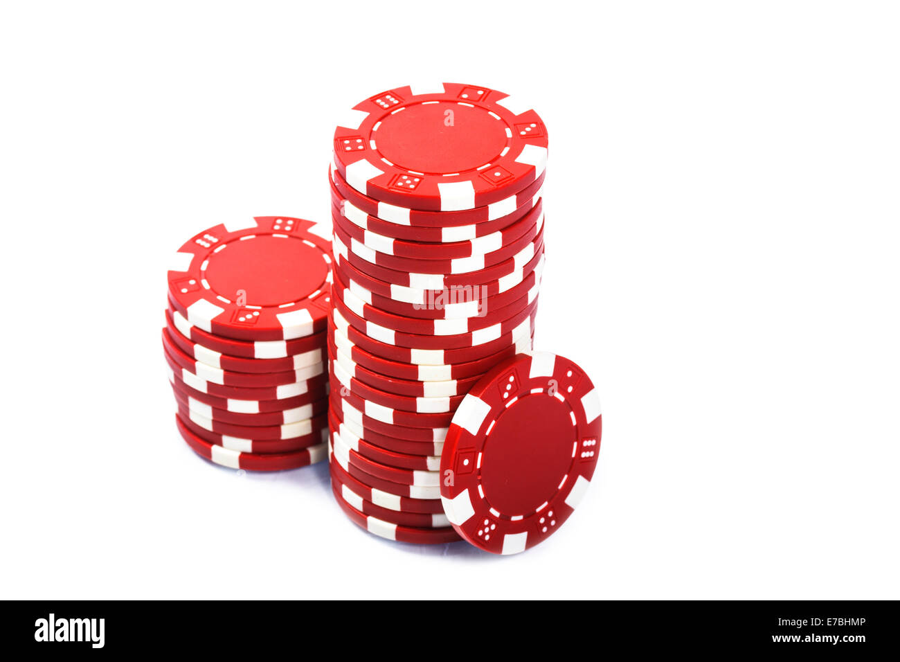 White poker chip Cut Out Stock Images & Pictures - Alamy