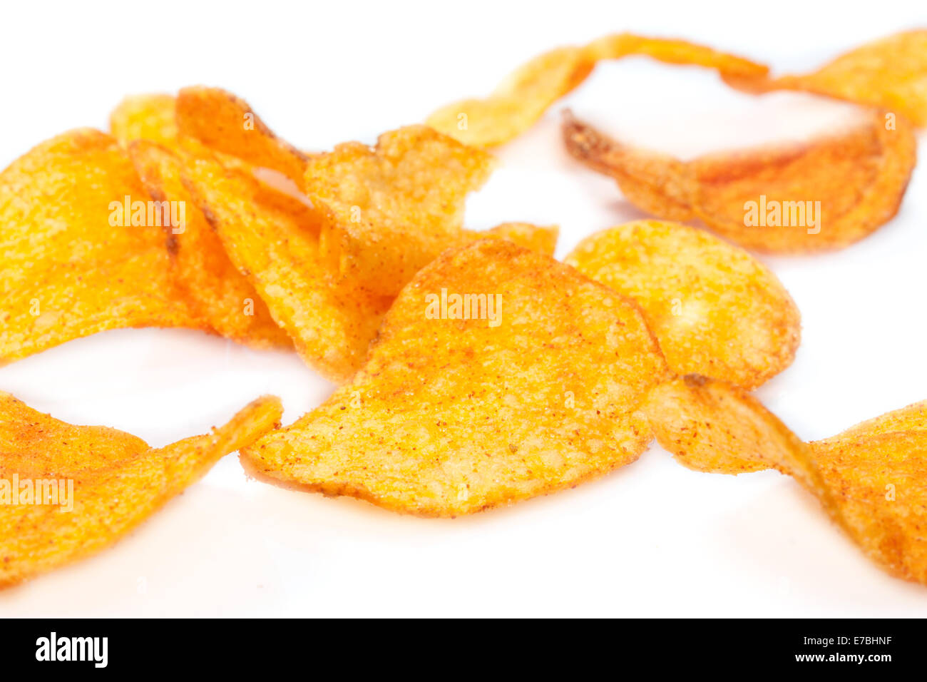 Potato chips fried in Cut Out Stock Images & Pictures - Alamy