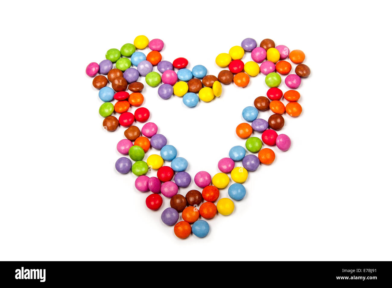 Close up of a pile of colorful chocolate coated candy Stock Photo - Alamy