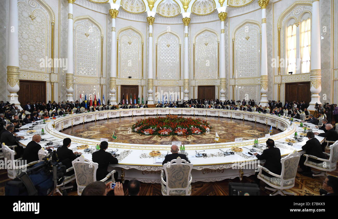 Dushanbe, Tajikistan. 12th Sep, 2014. The 14th meeting of the Council ...