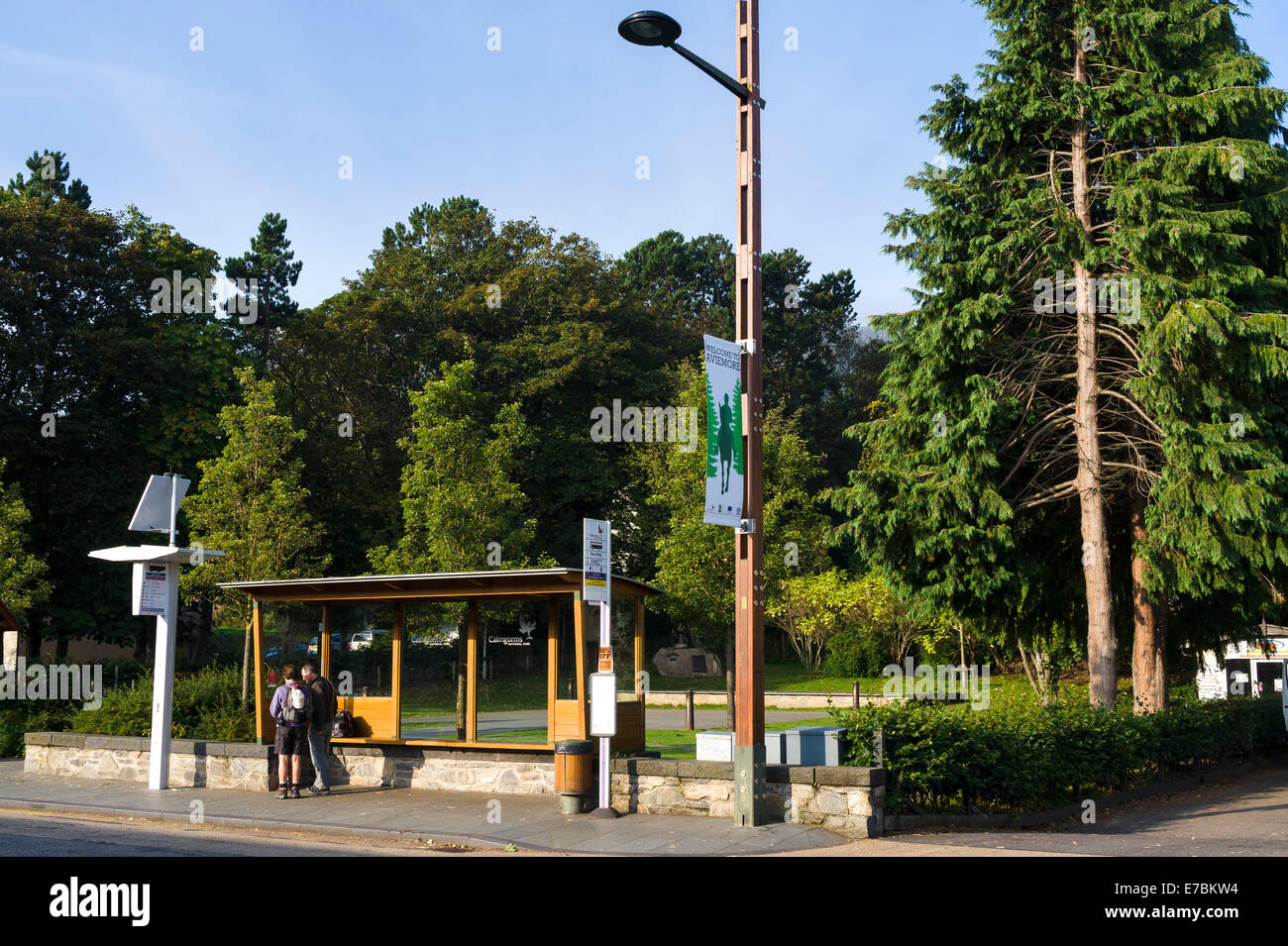 Scottish highlands bus stop hi-res stock photography and images - Alamy