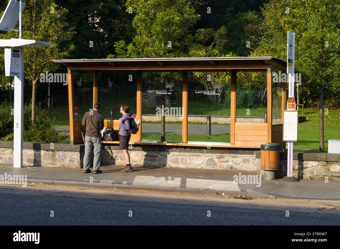 Scottish highlands bus stop hi-res stock photography and images - Alamy