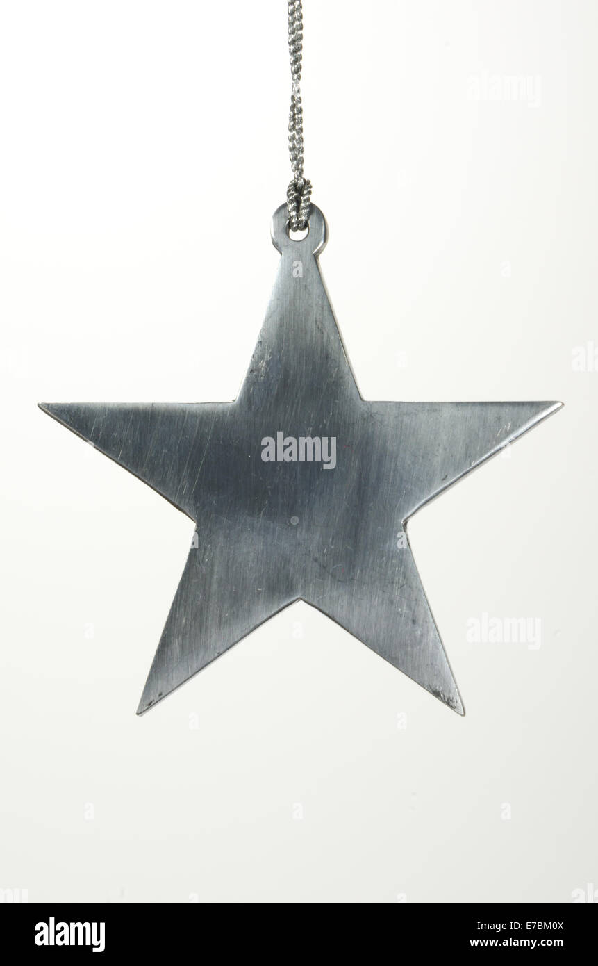 Silver star ornament hi-res stock photography and images - Alamy