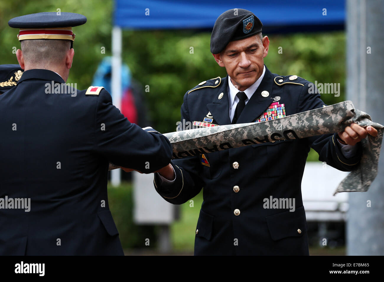 Bamberg, Germany. 12th Sep, 2014. Commander Colonel Christopher Benson ...