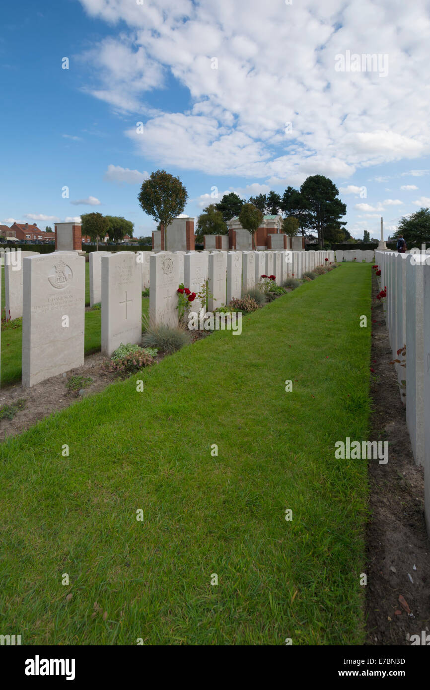 The Dunkirk Memorial and the British War Graves Section of Dunkirk Town ...