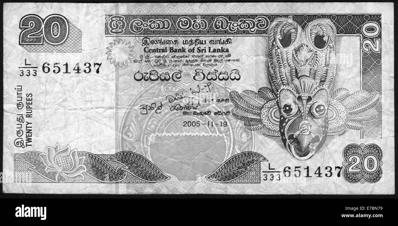 20 rupee banknotes hi-res stock photography and images - Alamy