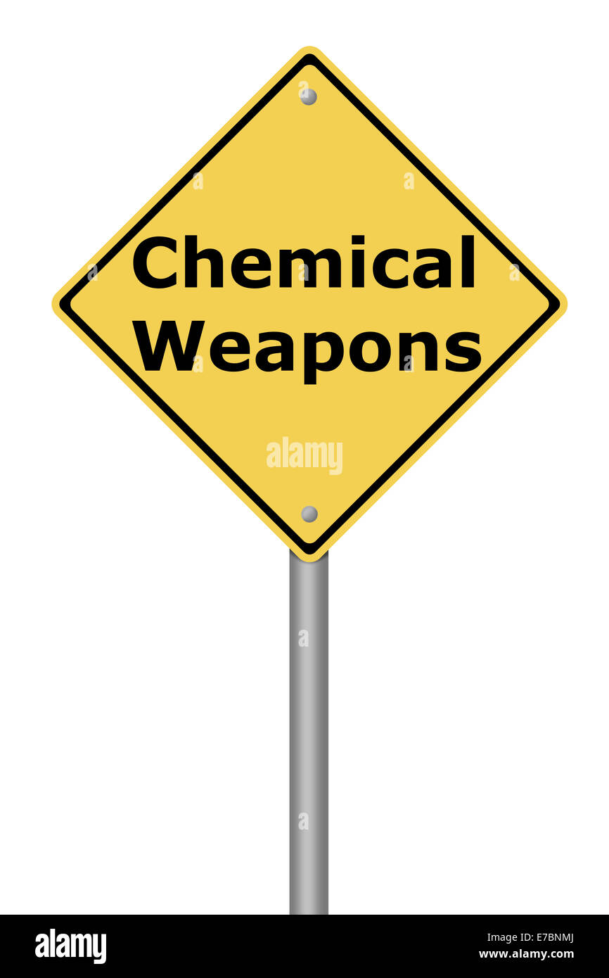 Warning Sign Chemical Weapons Stock Photo - Alamy