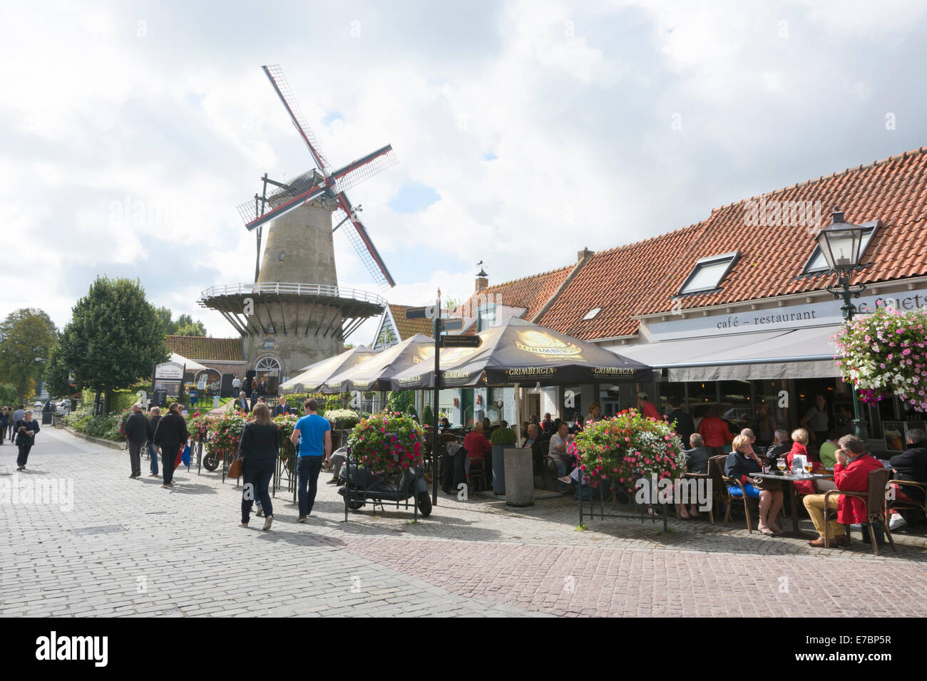 A view of the Windmill in Sluis, The Netherlands Stock Photo - Alamy