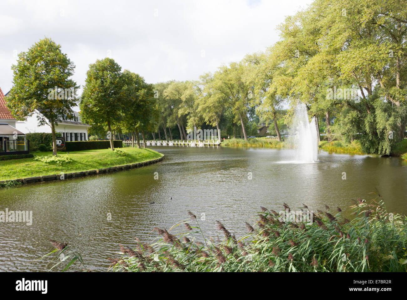 A view of the Damse Vaart Canal in Sluis, The Netherlands Stock Photo ...