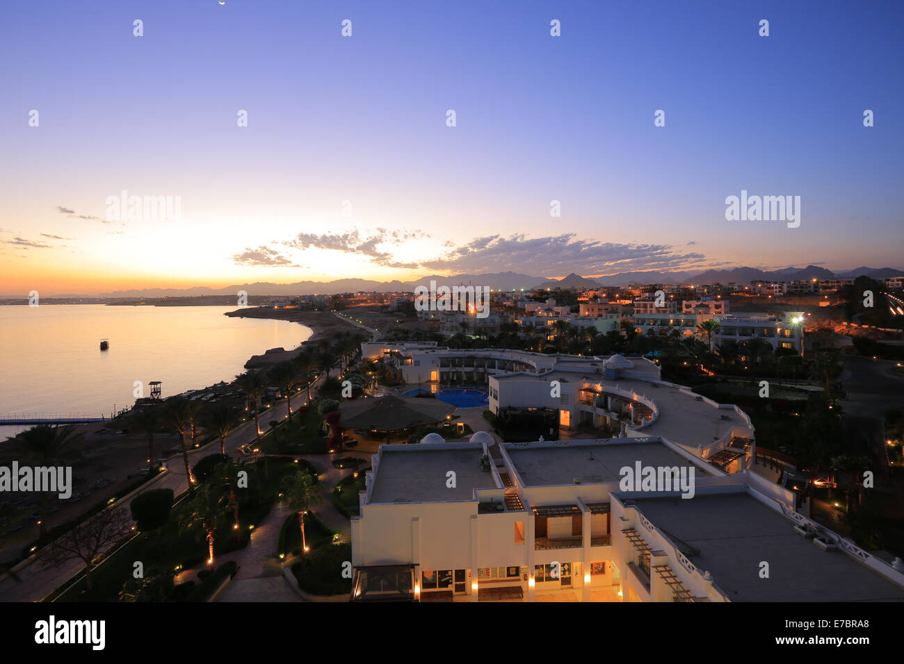 Night city Sharm el-Sheikh Stock Photo - Alamy