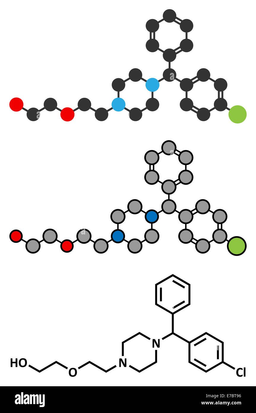 Hydroxyzine antihistamine drug. Used include treatment of itching ...