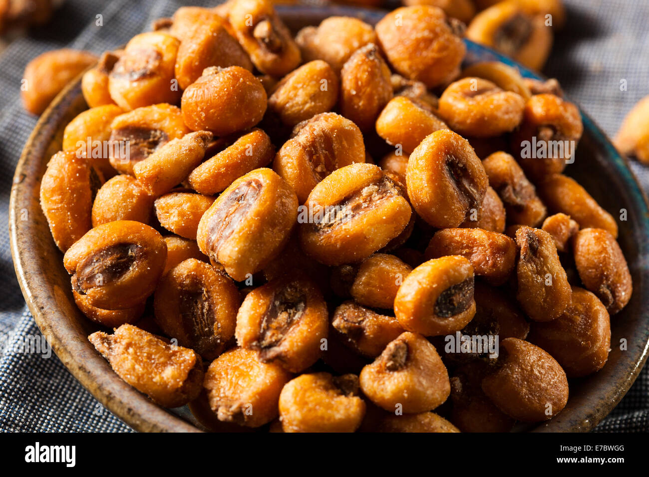 Homemade Salty Corn Nuts in a Bowl Stock Photo - Alamy