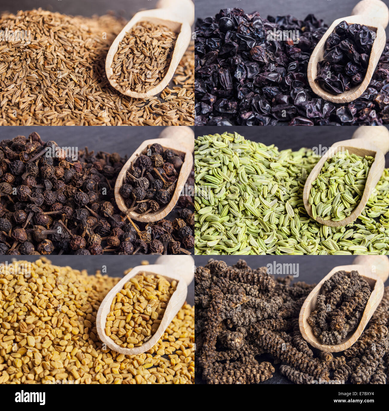 collection of different spices Stock Photo - Alamy