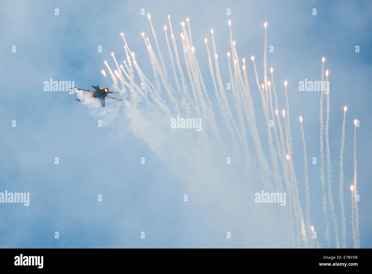 PAYERNE, SWITZERLAND - SEPTEMBER 6: F-16 Falcon of Royal Netherlands ...