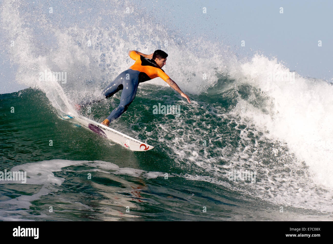 San Clemente, CA, USA. 12th Sept, 2014. Gabriel Medina surfing Lower ...