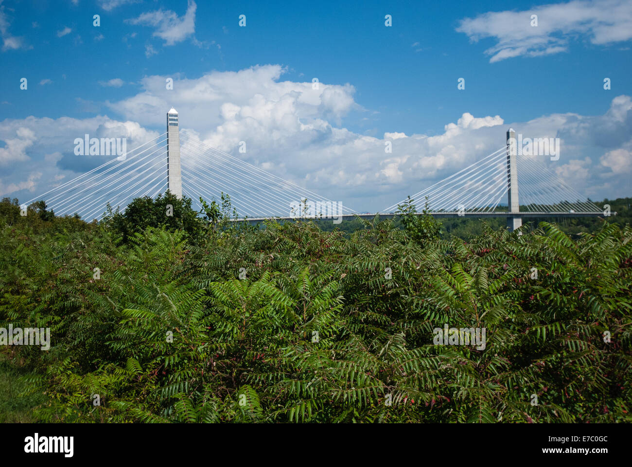 Bridge over Fort Knox and the Benobscot narrows Stock Photo - Alamy