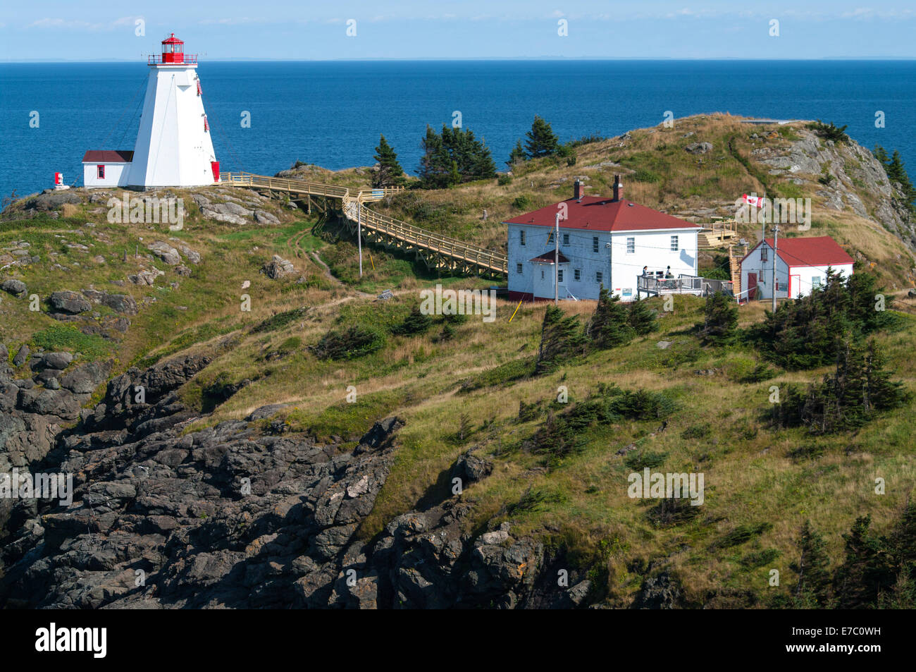 Swallowtail Lighthouse on Grand Manan Stock Photo - Alamy